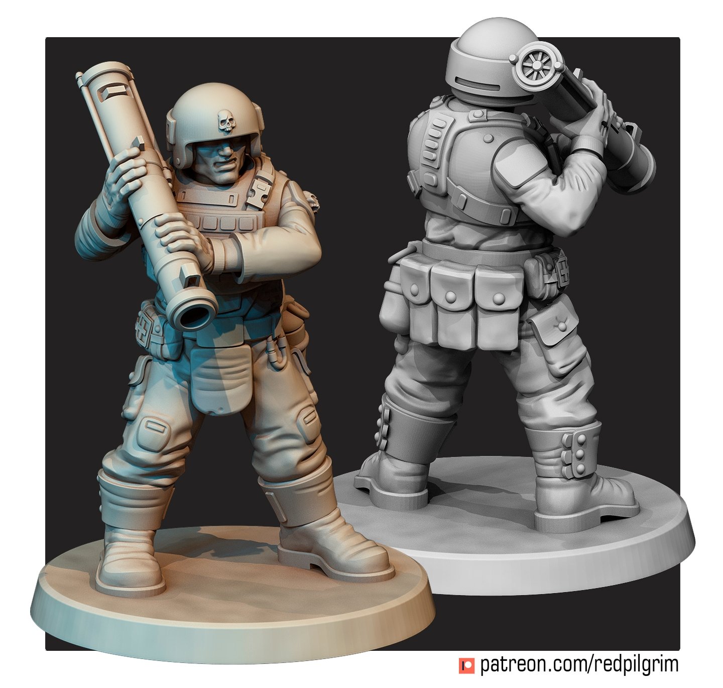 OLD GUARD ASSAULT TROOPER WITH MISSILE LAUNCHER – Wargame Exclusive