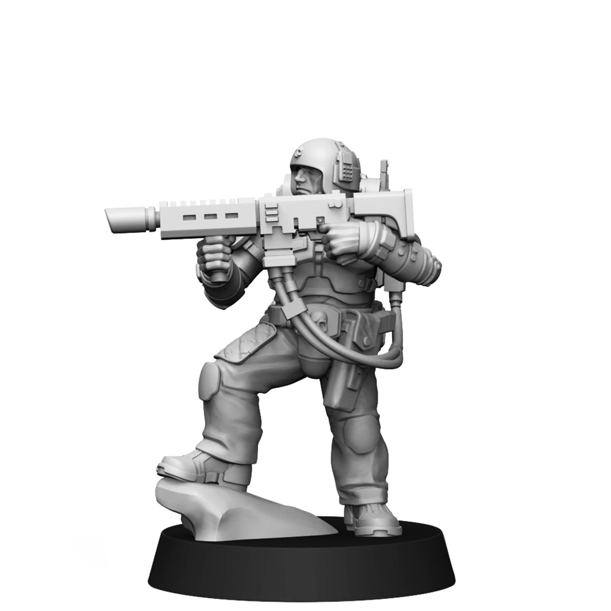 OLD GUARD VETERANS WITH TURBO LASGUN – Wargame Exclusive