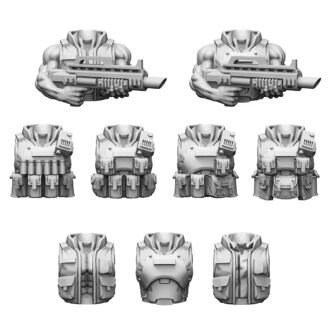 SPACENAM INFANTRY TORSOS SET V-01 (9U) – Wargame Exclusive