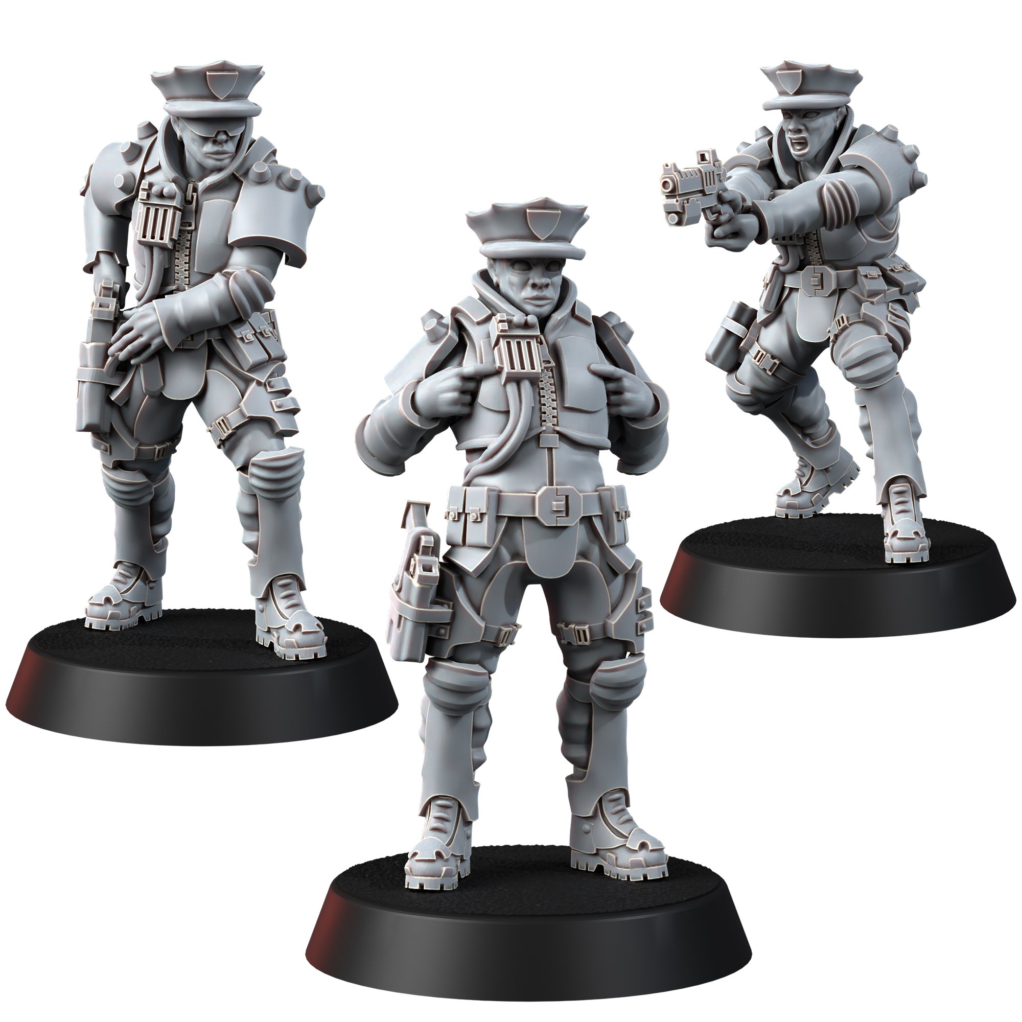 IMPERIAL CYBERHIVE POLICE OFFICERS (3U) – Wargame Exclusive