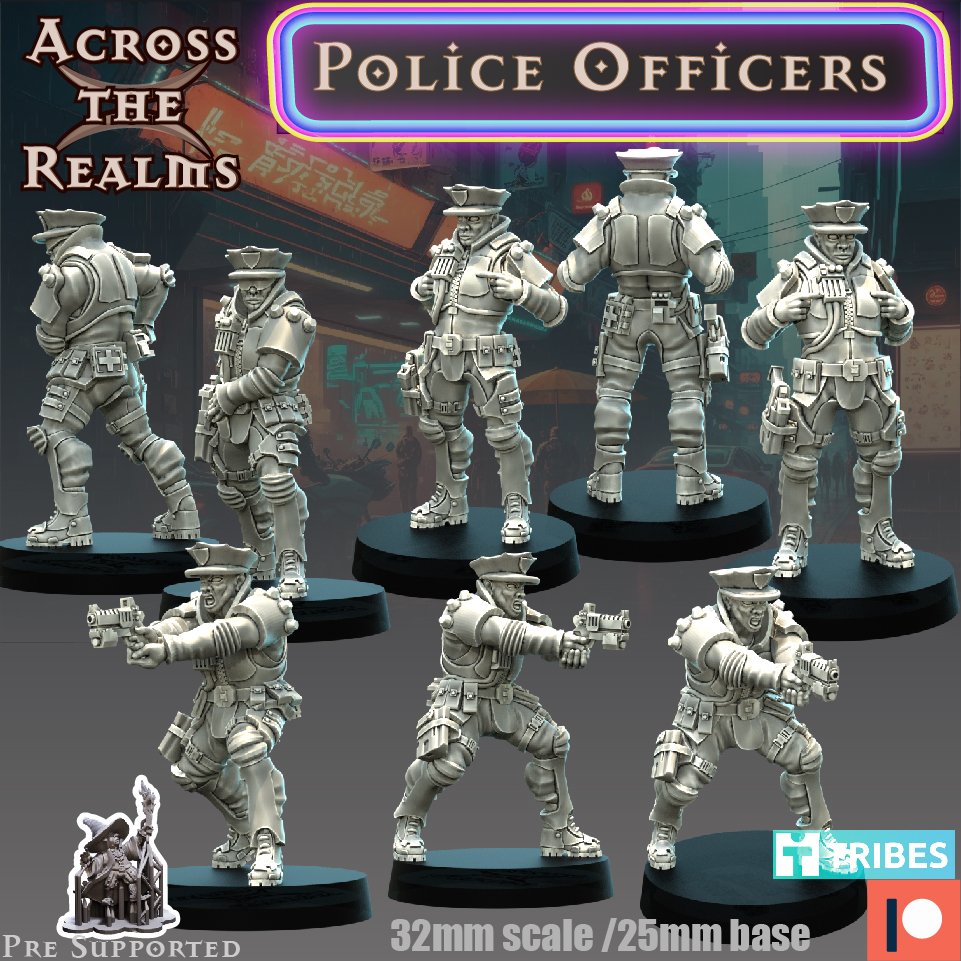 IMPERIAL CYBERHIVE POLICE OFFICERS (3U) – Wargame Exclusive