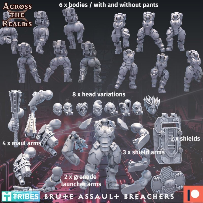 IMPERIAL FEMALE CORPS BRUTE ASSAULT BREACHERS IN PANTS (6U) – Wargame ...
