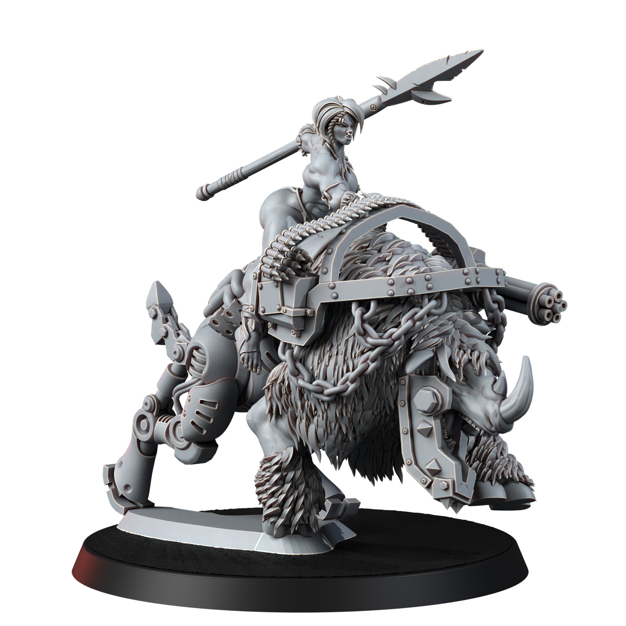 LEGION OF EXCESS SHE-ORC RHINOX RIDERS (PIN-UP) (3U) – Wargame Exclusive
