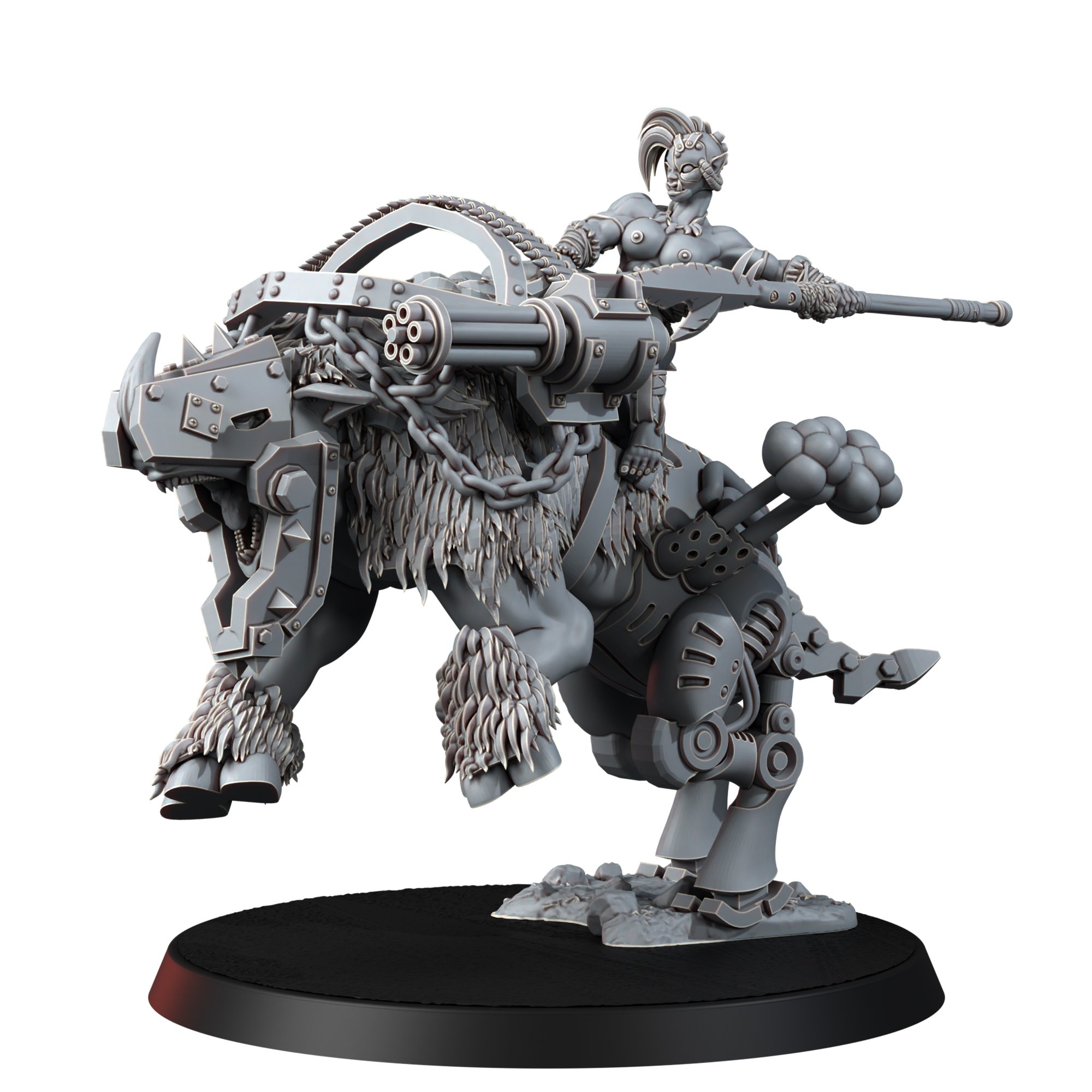 LEGION OF EXCESS SHE-ORC RHINOX RIDERS (PIN-UP) (3U) – Wargame Exclusive