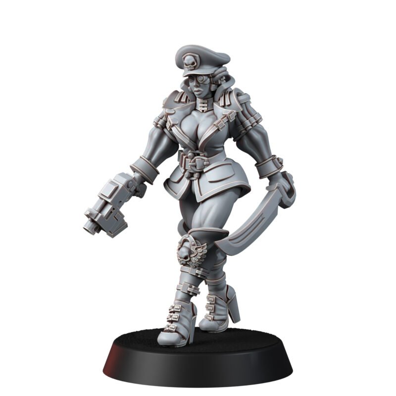 FEMALE CORPS COMMISSAR BRALIER V1 – Wargame Exclusive