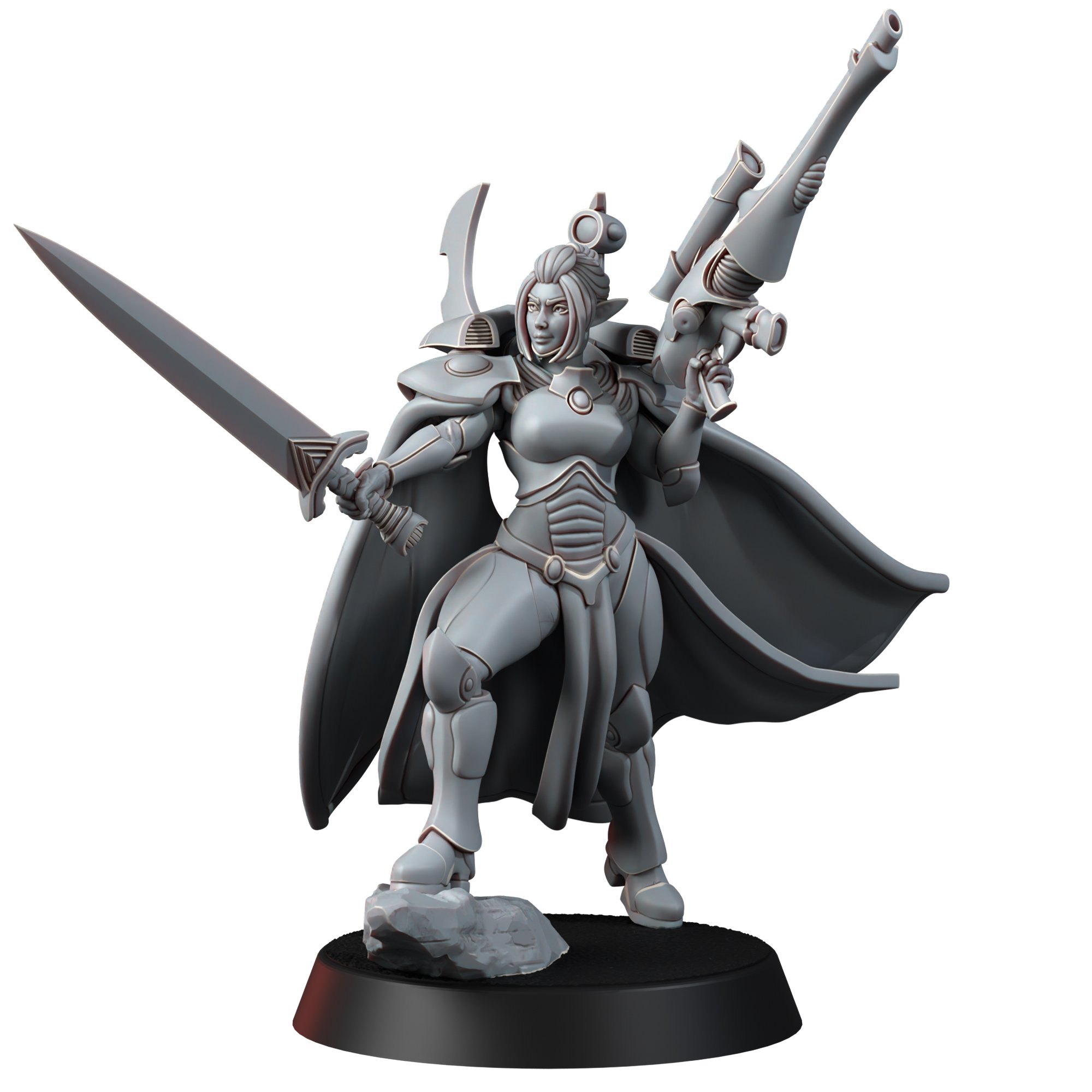 SPACE ELF VANQUISHER FEMALE LEADER SQUAD – Wargame Exclusive