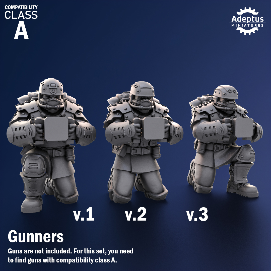STEELSTORM REGIMENT GUNNERS LASCANNON AUTOCANNON – Wargame Exclusive