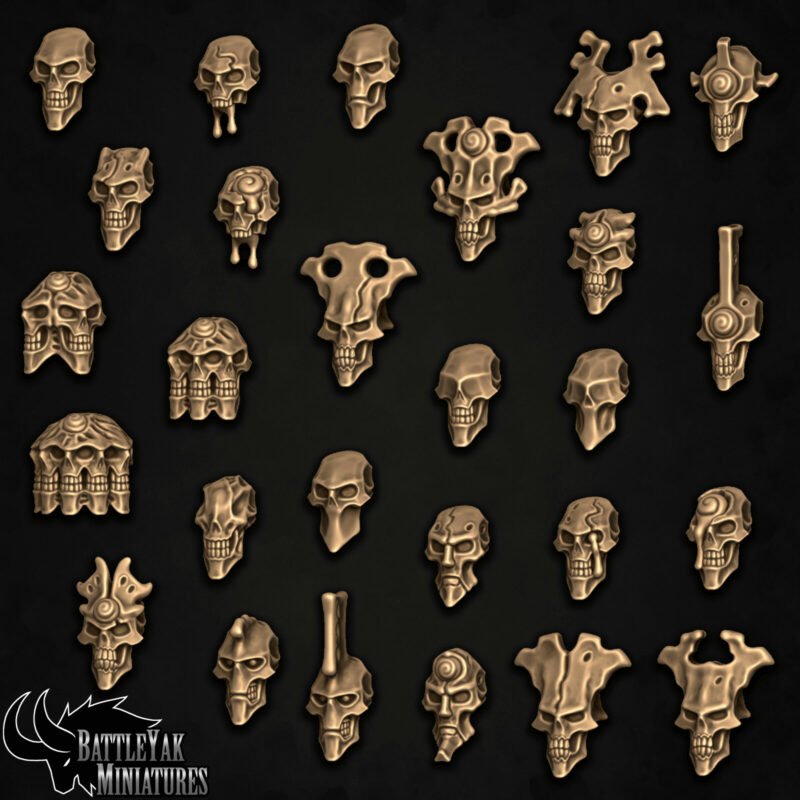 DYNASTY OF NUL REBORN THANACRON IMMORTAL HEAD SET – Wargame Exclusive
