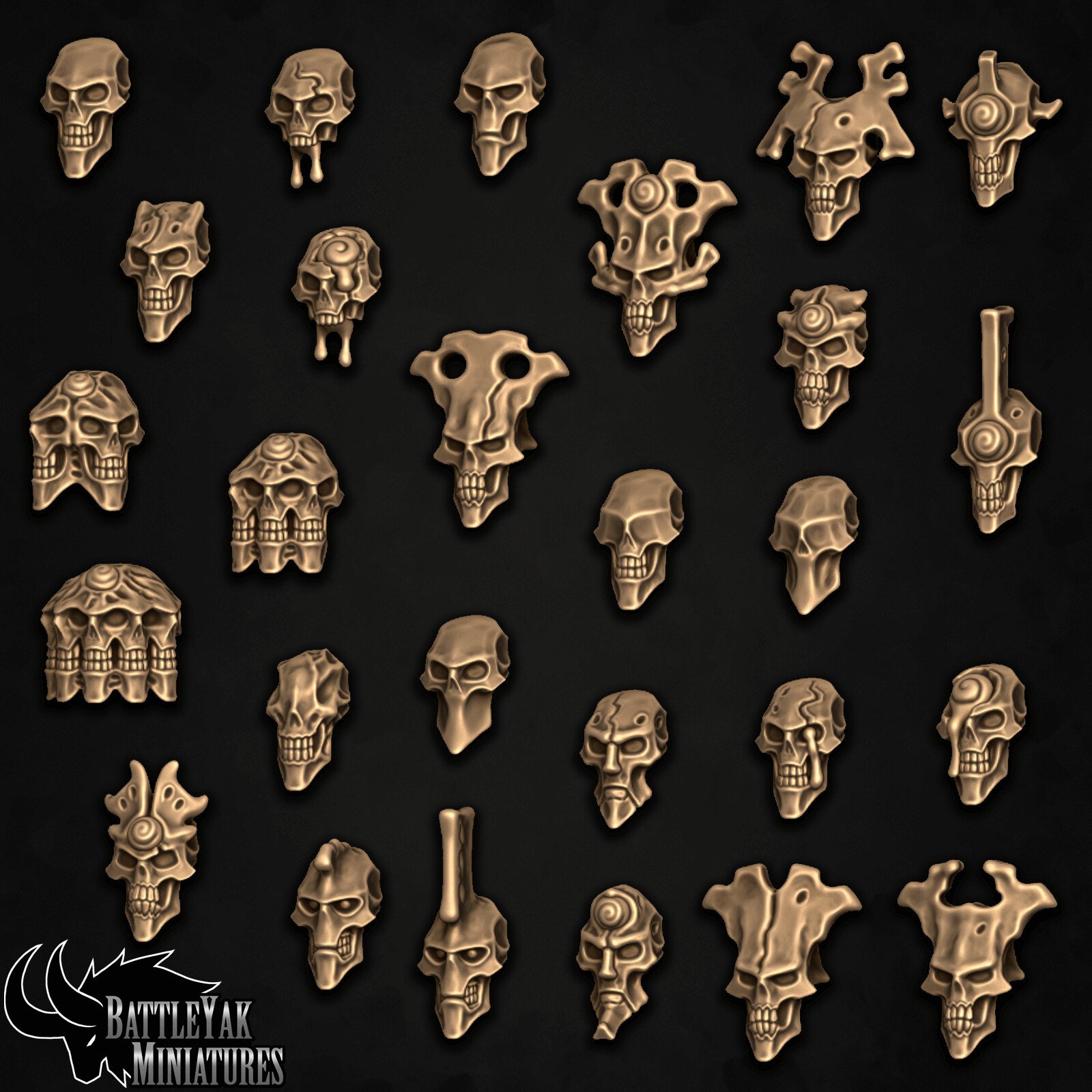 DYNASTY OF NUL REBORN THANACRON IMMORTAL HEAD SET – Wargame Exclusive