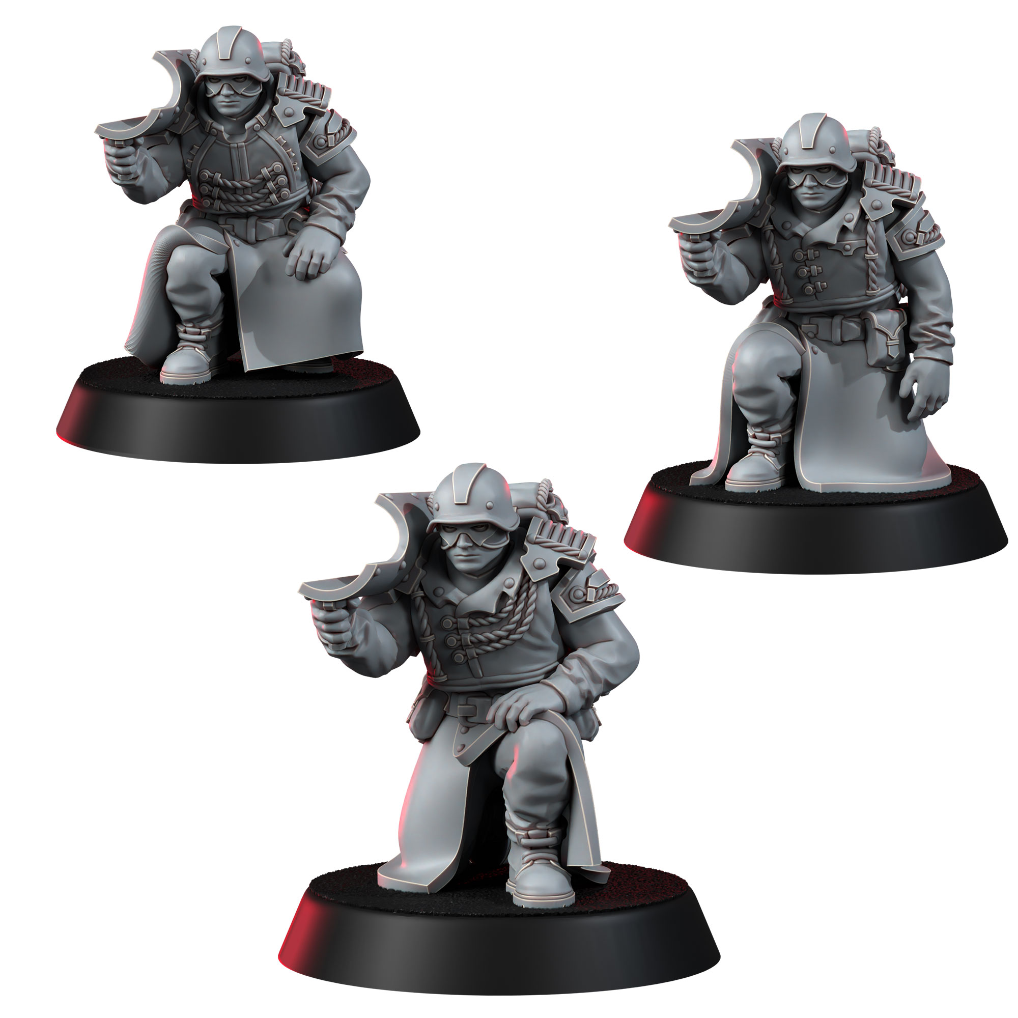 NIGHTCLOAK REGIMENT HEAVY WEAPON TEAM MISSILE LAUNCHERS – Wargame Exclusive